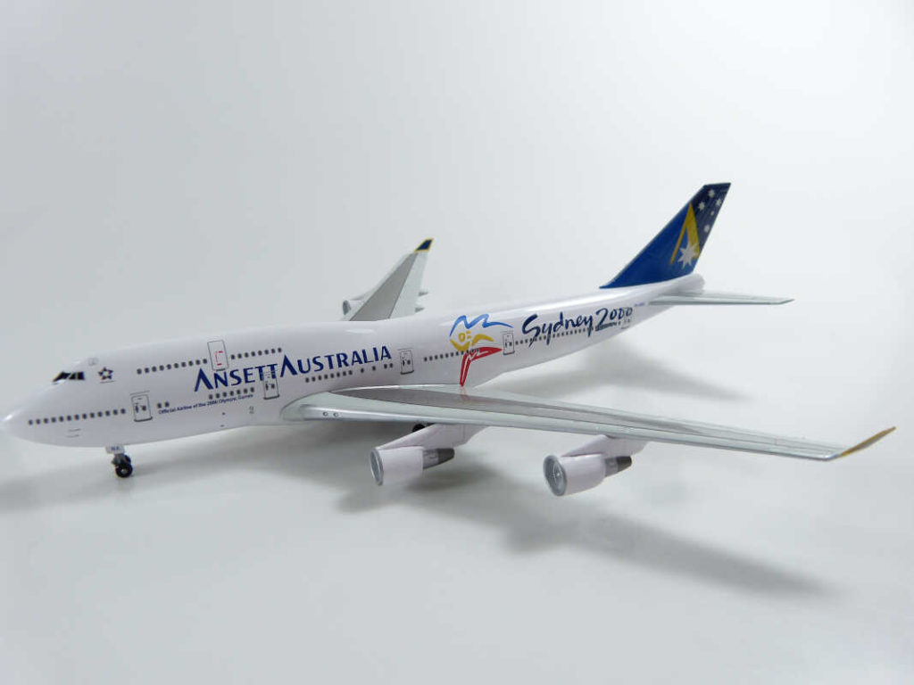 Boeing 747-400 Ansett Australia "Sydney 2000" VH-ANA Twin Star 1:400 ...