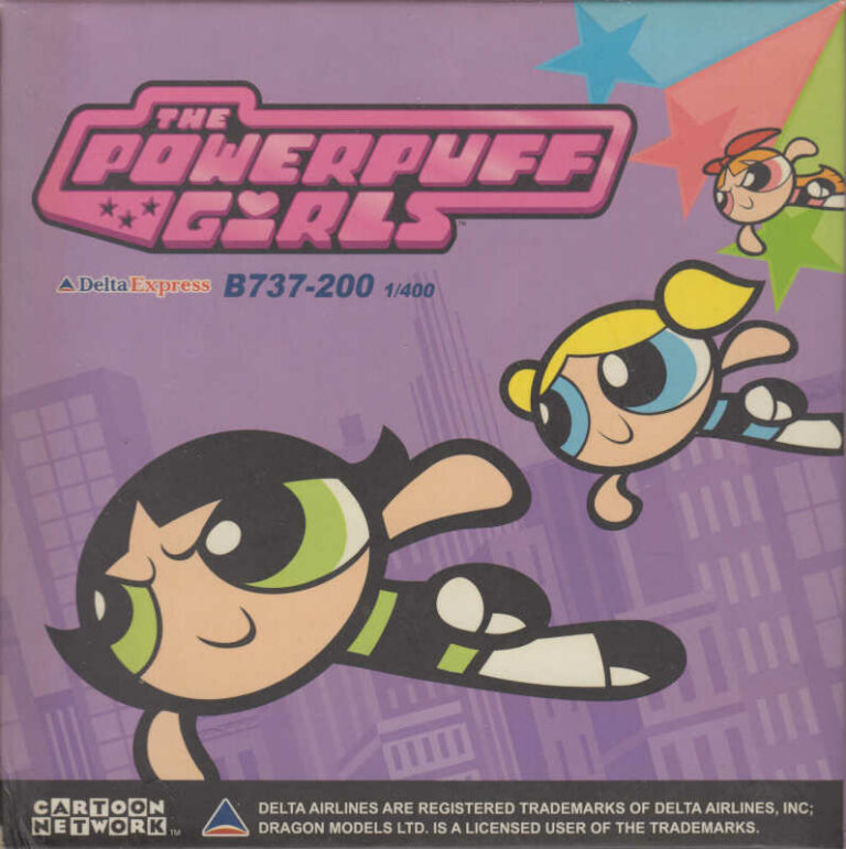 Boeing 737-200 Delta Express Powerpuff Girls N310DA Dragon Wings 55444 ...