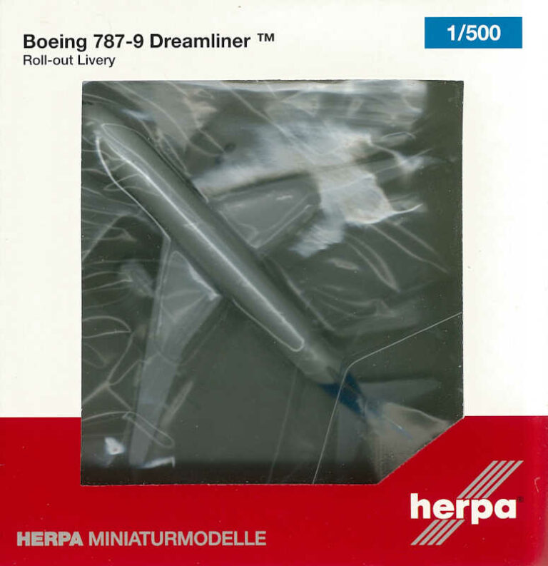 Boeing 787-9 "Roll-out livery" N789EX Herpa 526173 1:500 - MW-Moba
