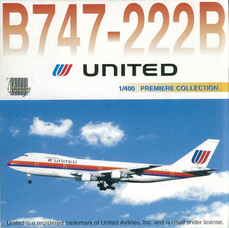 Boeing 747-200 United Airlines N152UA Dragon Wings 55116 1:400 - MW-Moba