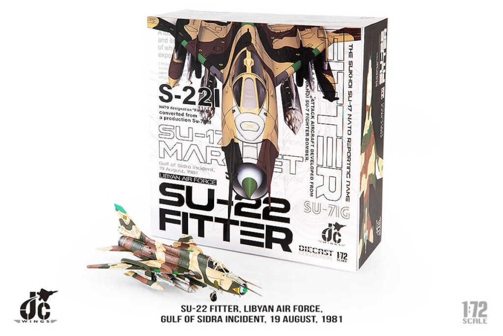 SU-22 Fitter Libyan Air Force Gulf of Sidra Incident, 1981 JC Wings JCW ...