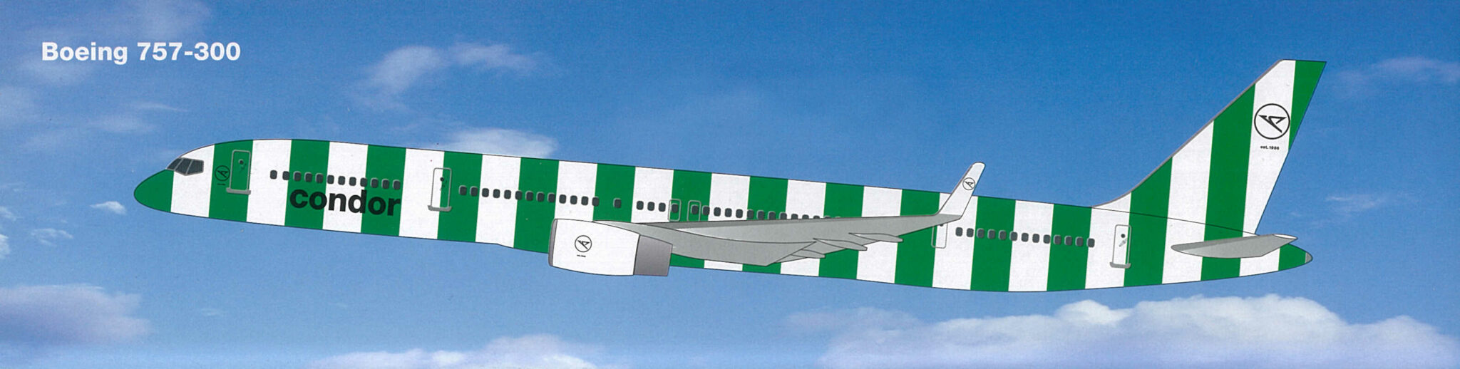 Boeing 757-200 Condor "Island" PPC Holland 1:200 Snap-Fit - MW-Moba