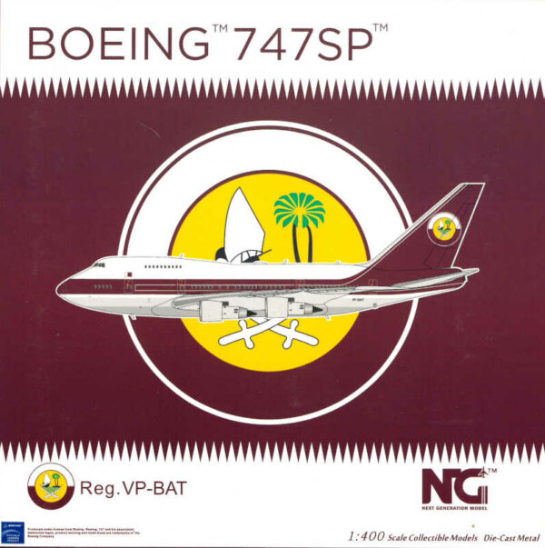 Boeing 747SP Qatar Amiri Flight VP-BAT NG Models 07003 1:400 - MW-Moba