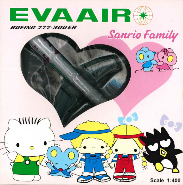 Boeing 777-300ER EVA Air "Sanrio Family" B-16703 JC Wings XX4352 1:400 ...